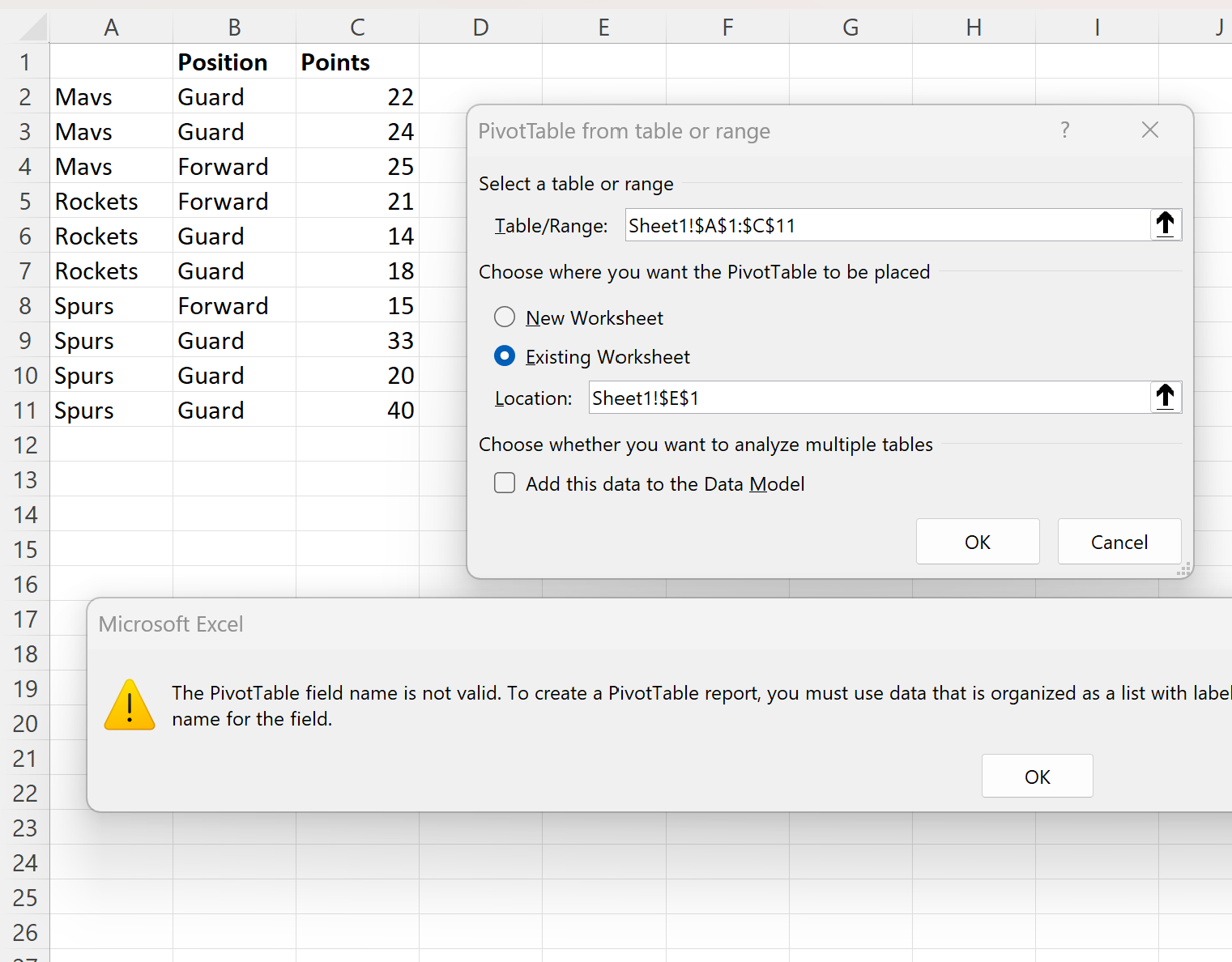 Understanding And Fixing "PivotTable Field Name Is Not Valid" Errors In ...