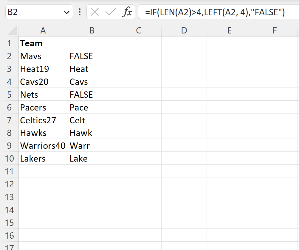 Learning Excel: Using IF And LEN Functions To Validate String Length ...