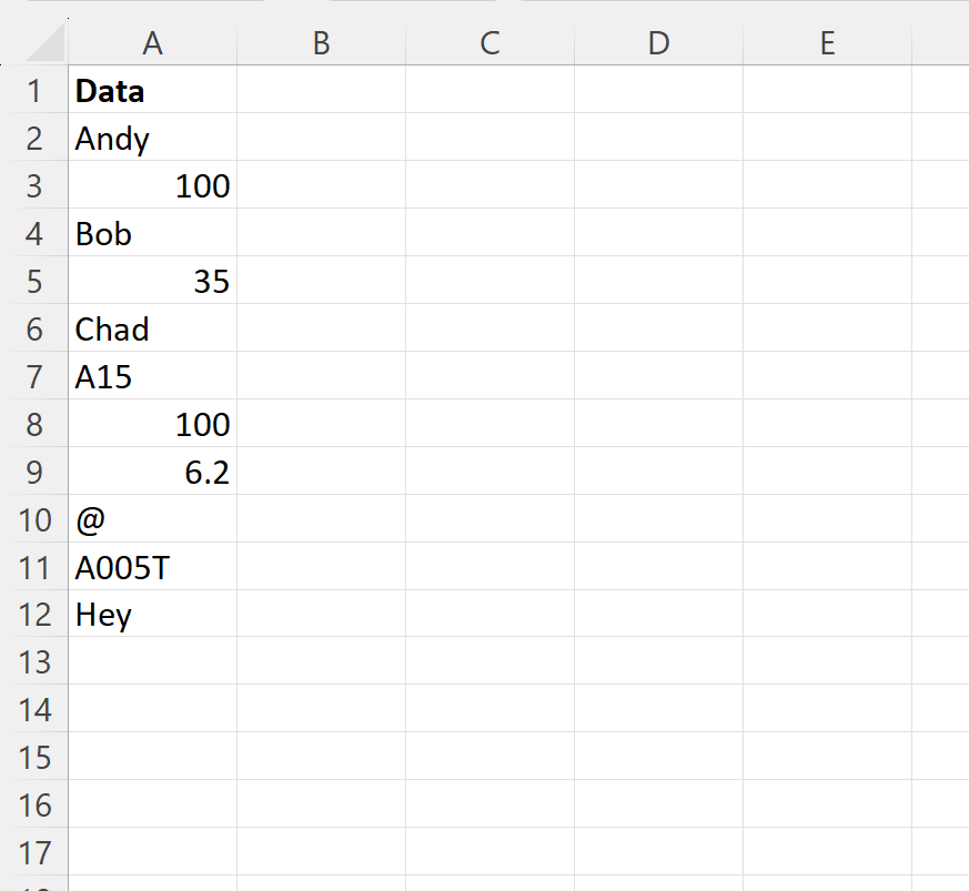 Excel Use IF Function To Check If Cell Is A Number
