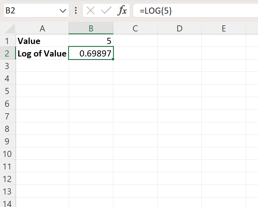 Calculate Logarithms in VBA (With Examples) - PSYCHOLOGICAL STATISTICS