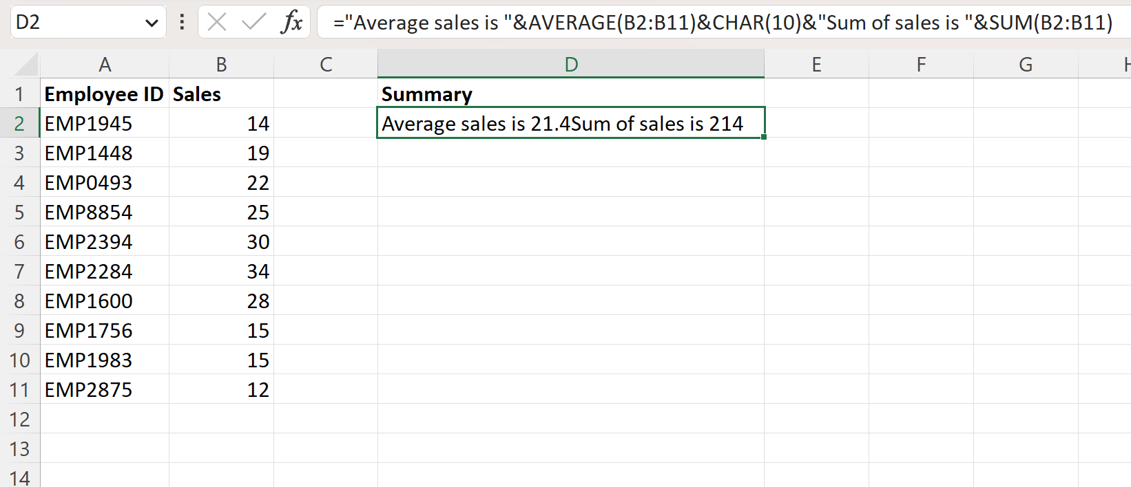 Excel Use Multiple Formulas In One Cell PSYCHOLOGICAL STATISTICS