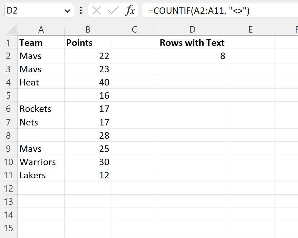 Counting Text Entries In Excel: A Step-by-Step Tutorial - PSYCHOLOGICAL ...