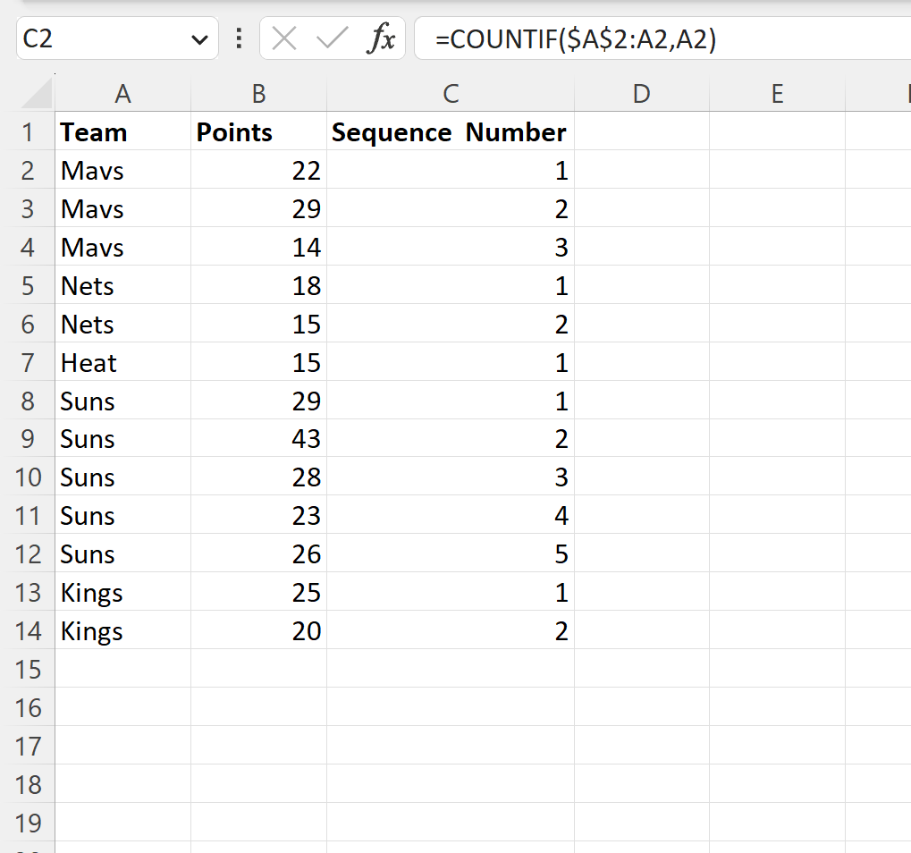 Generating Grouped Sequence Numbers In Excel: A Step-by-Step Tutorial ...