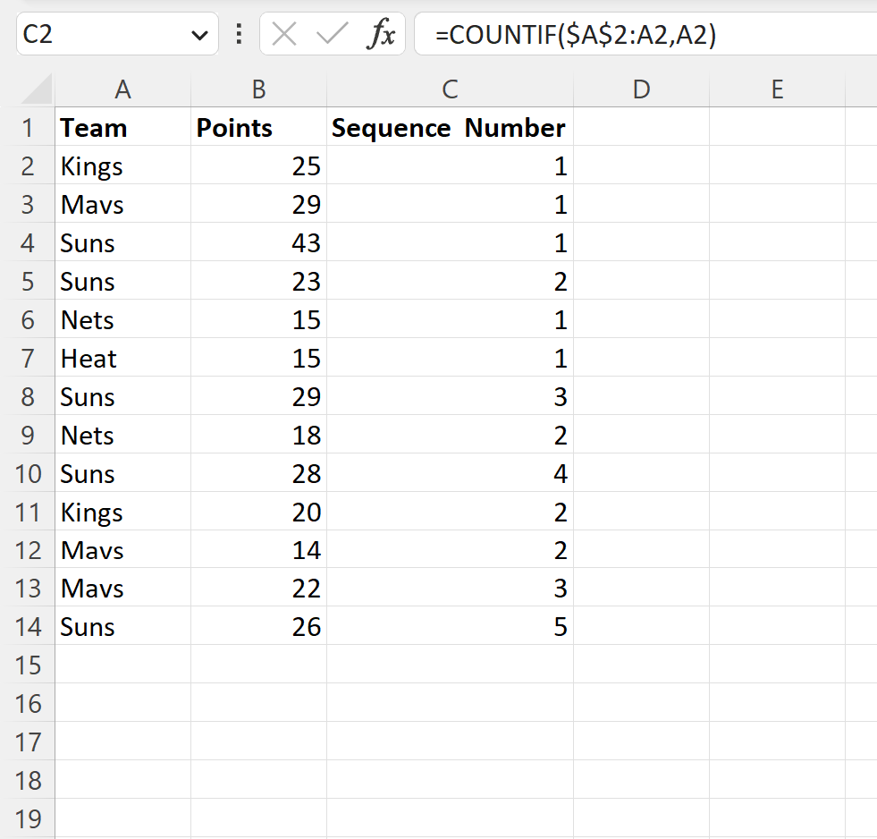 Generating Grouped Sequence Numbers In Excel: A Step-by-Step Tutorial ...