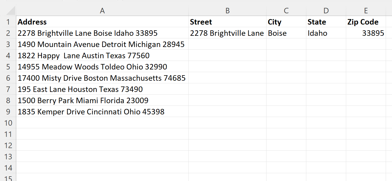 Learning To Parse Unstructured Addresses In Excel: A Step-by-Step Guide ...