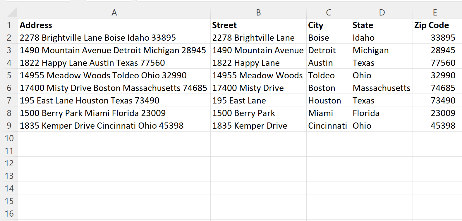Learning To Parse Unstructured Addresses In Excel: A Step-by-Step Guide ...