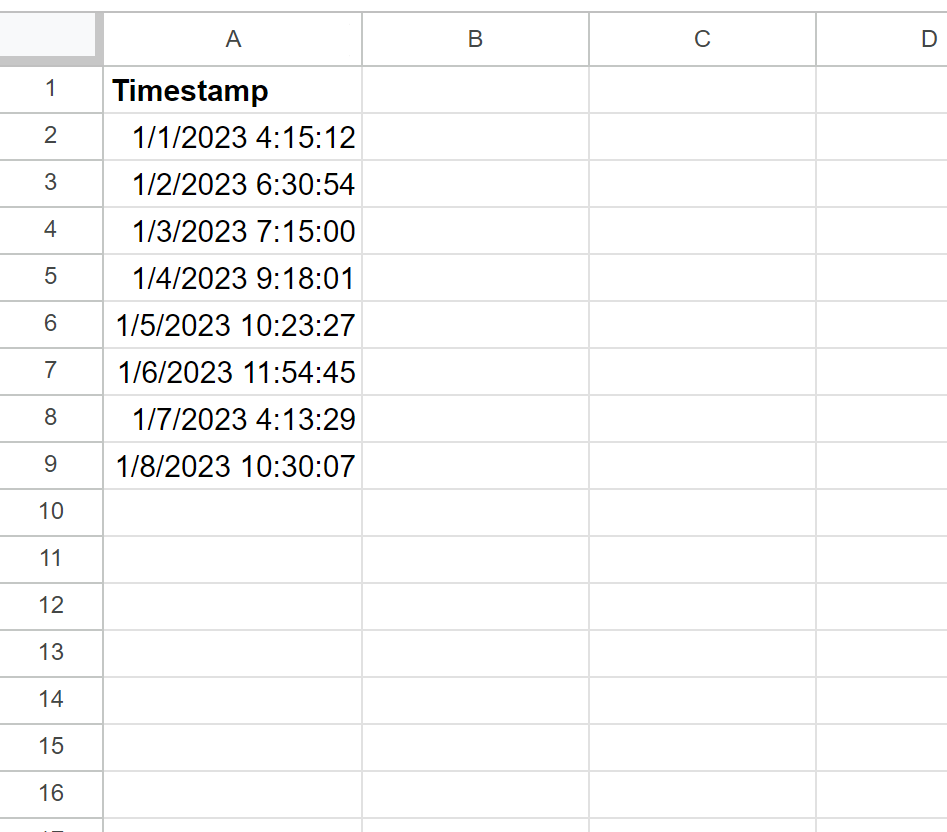 Split Date Time In Google Sheets With Example 
