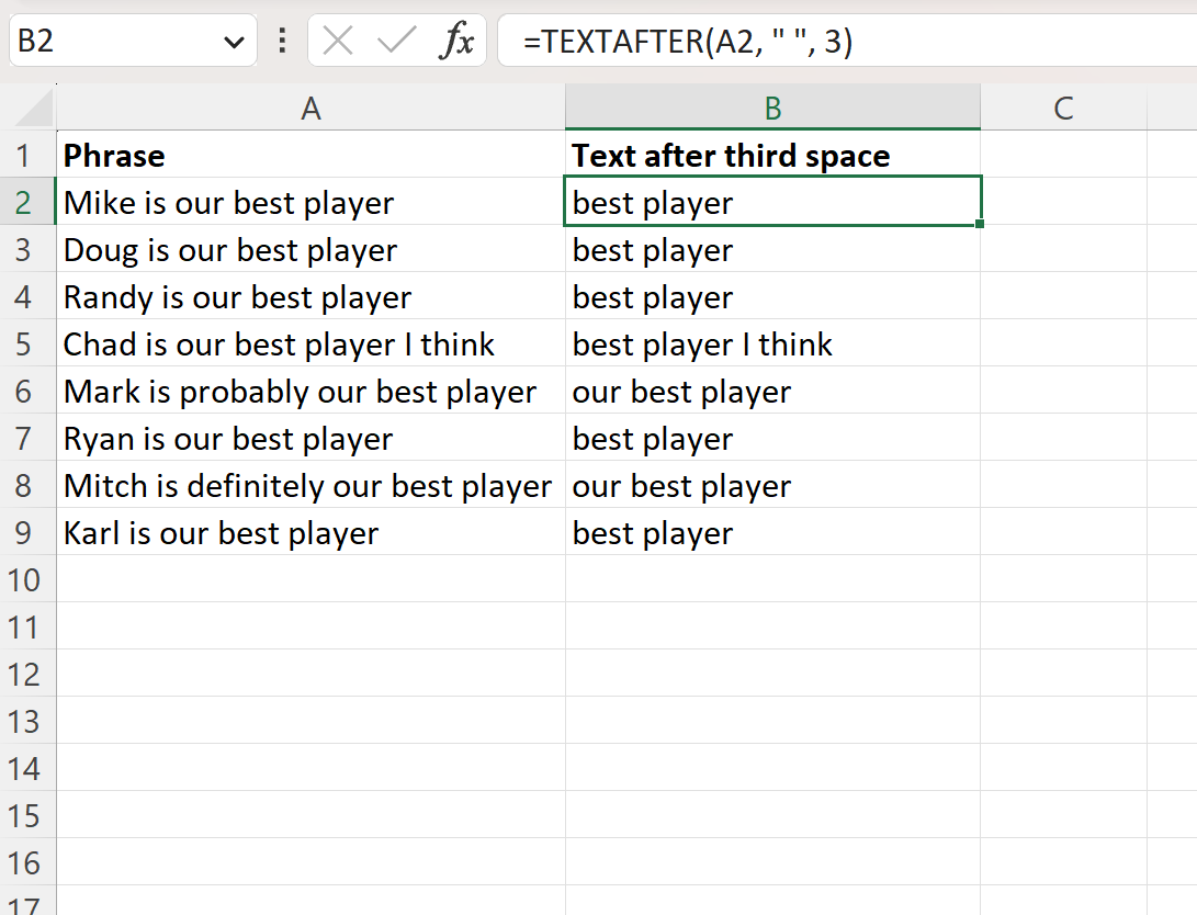 Excel: Extract Text After A Character - PSYCHOLOGICAL STATISTICS