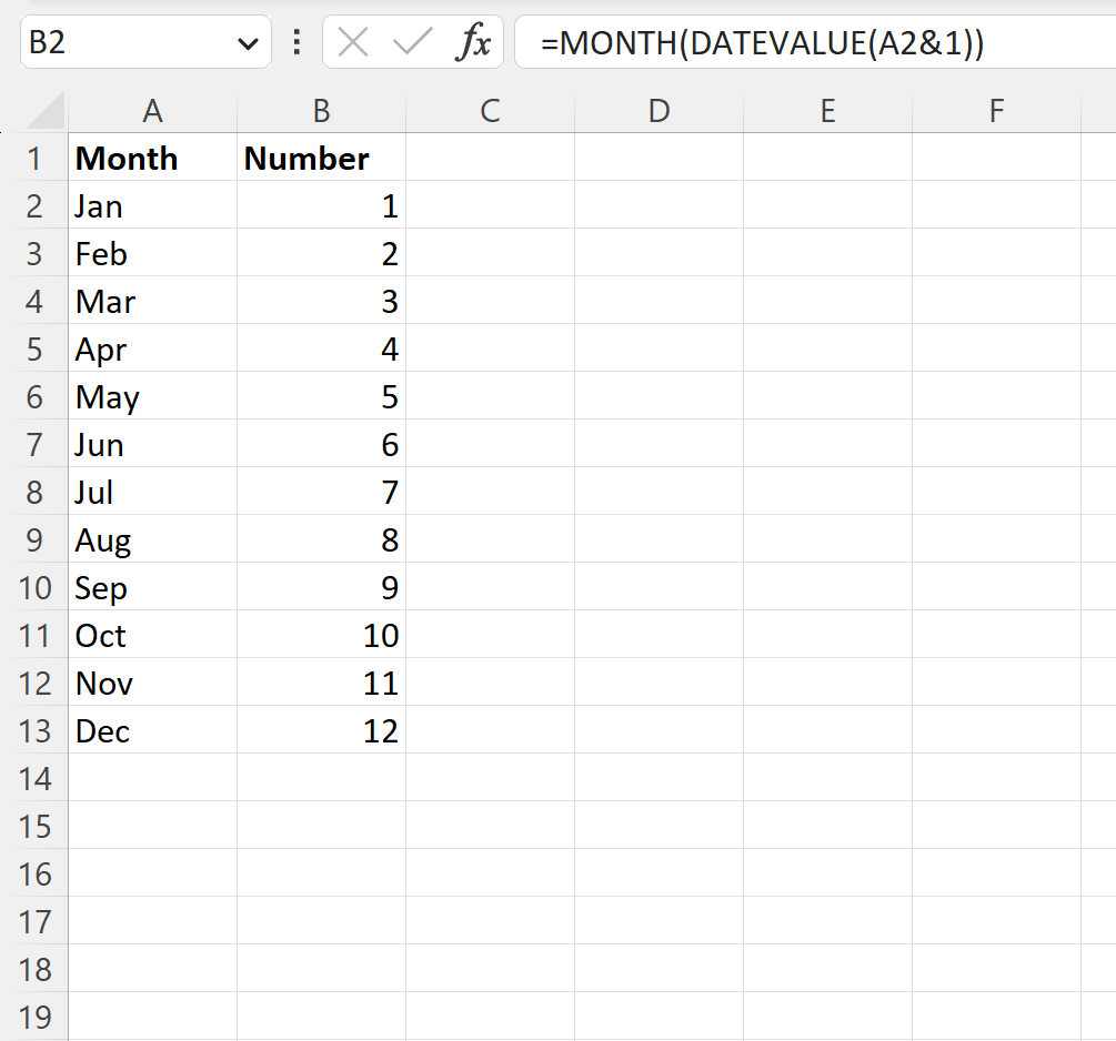 BEST Way To Excel Convert 3 Letter Month Abbreviation To Number