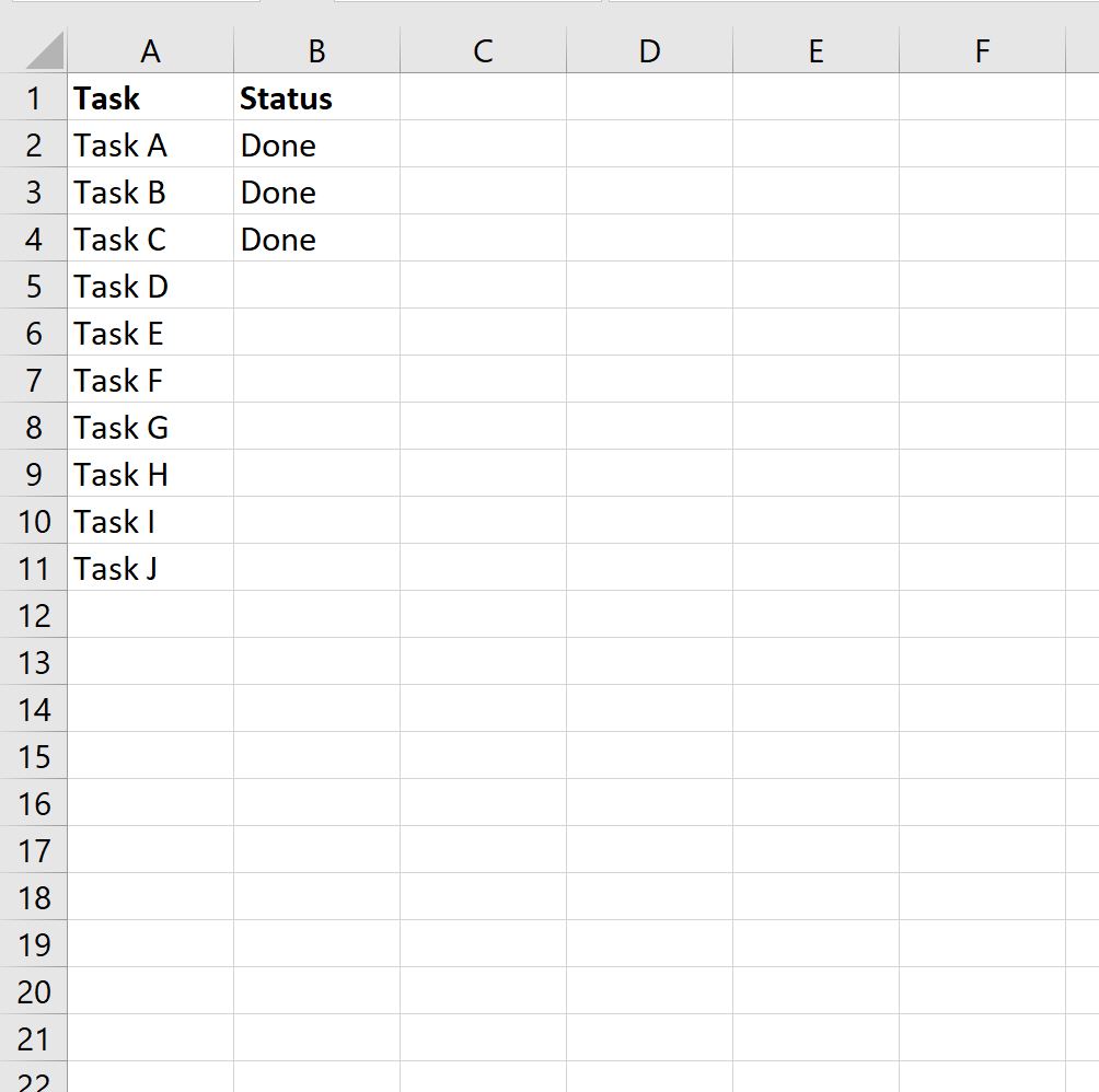 Calculate Percent Complete in Excel - PSYCHOLOGICAL STATISTICS