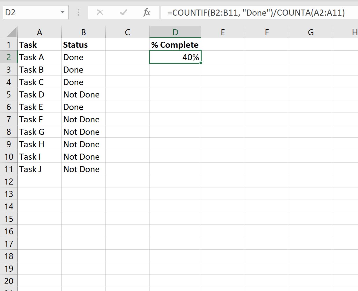 Learn How To Calculate Percentage Completion In Excel: A Step-by-Step ...