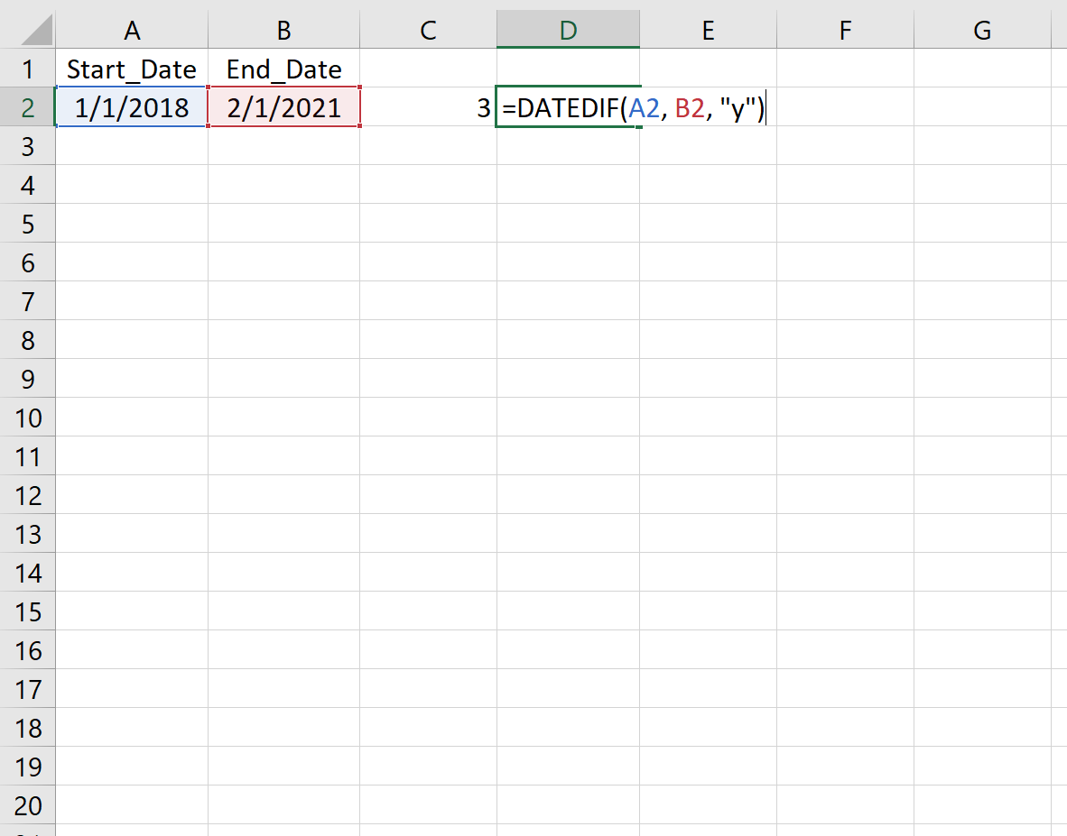 BEST Way To Calculate The Difference Between Two Dates In Excel