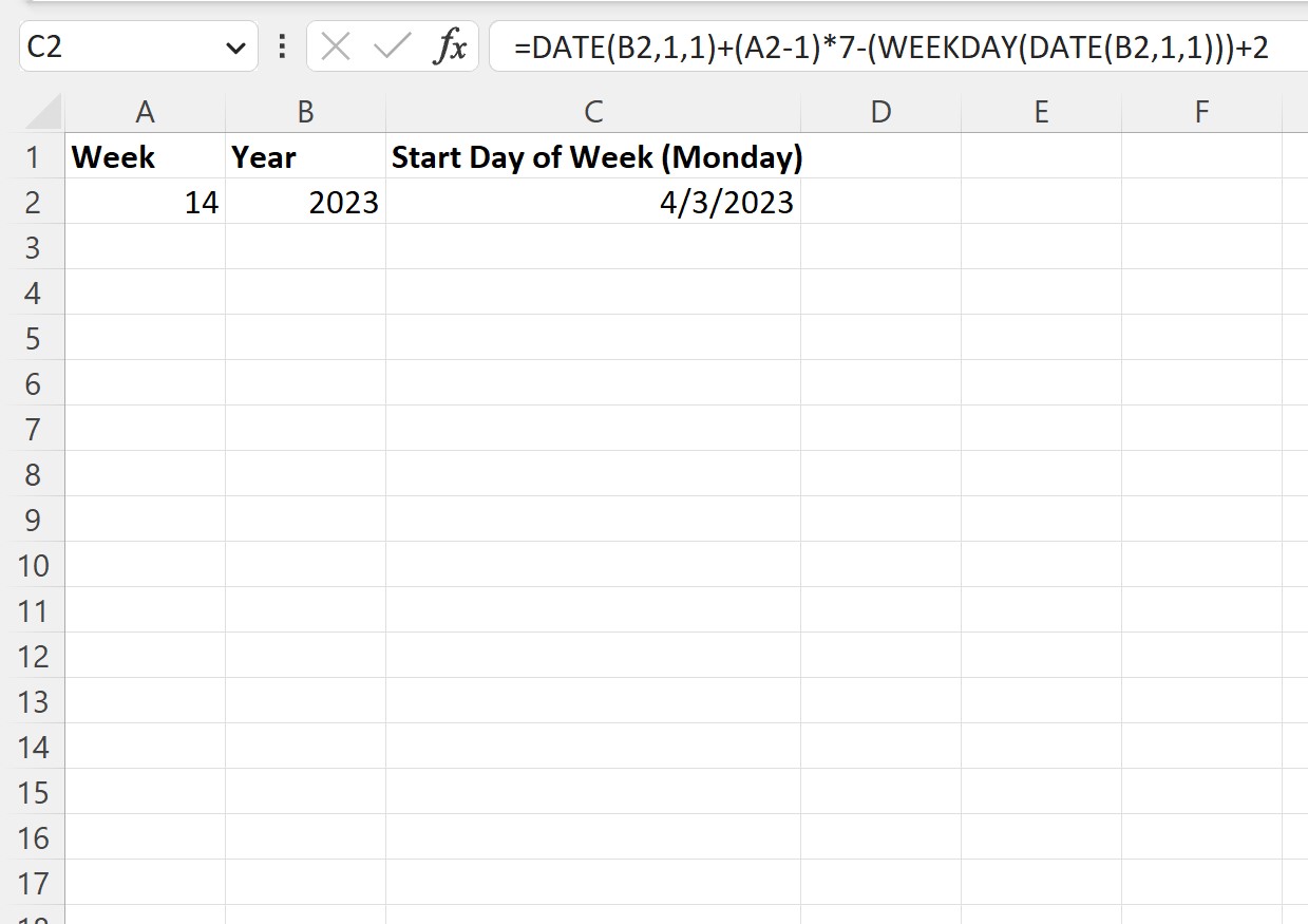 Learn How To Convert Week Numbers To Dates In Excel - PSYCHOLOGICAL ...