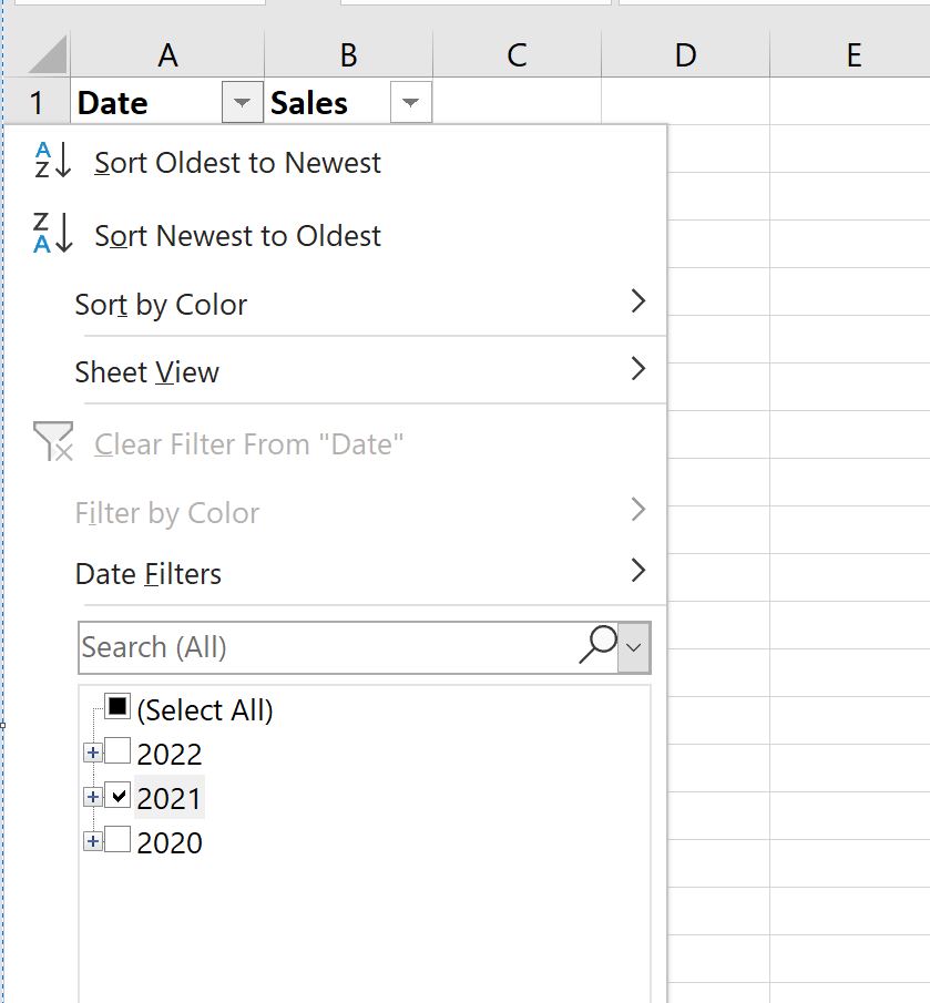 Filtering Data By Year: An Excel Tutorial - PSYCHOLOGICAL STATISTICS