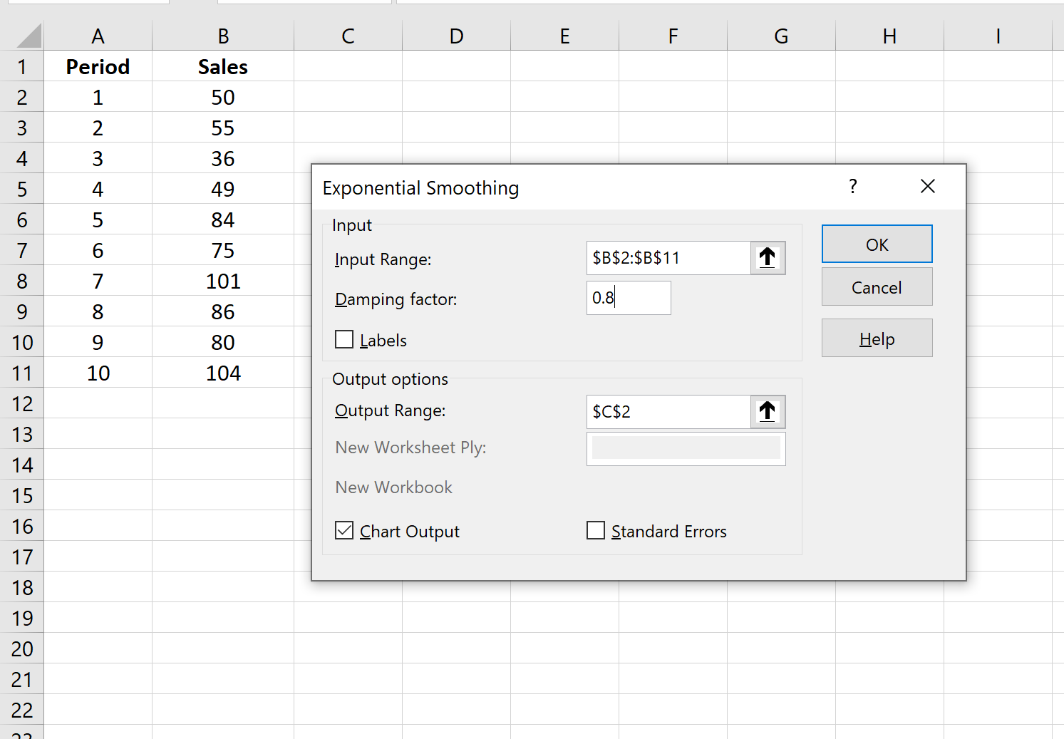 Learning Exponential Smoothing For Time Series Forecasting In Excel ...