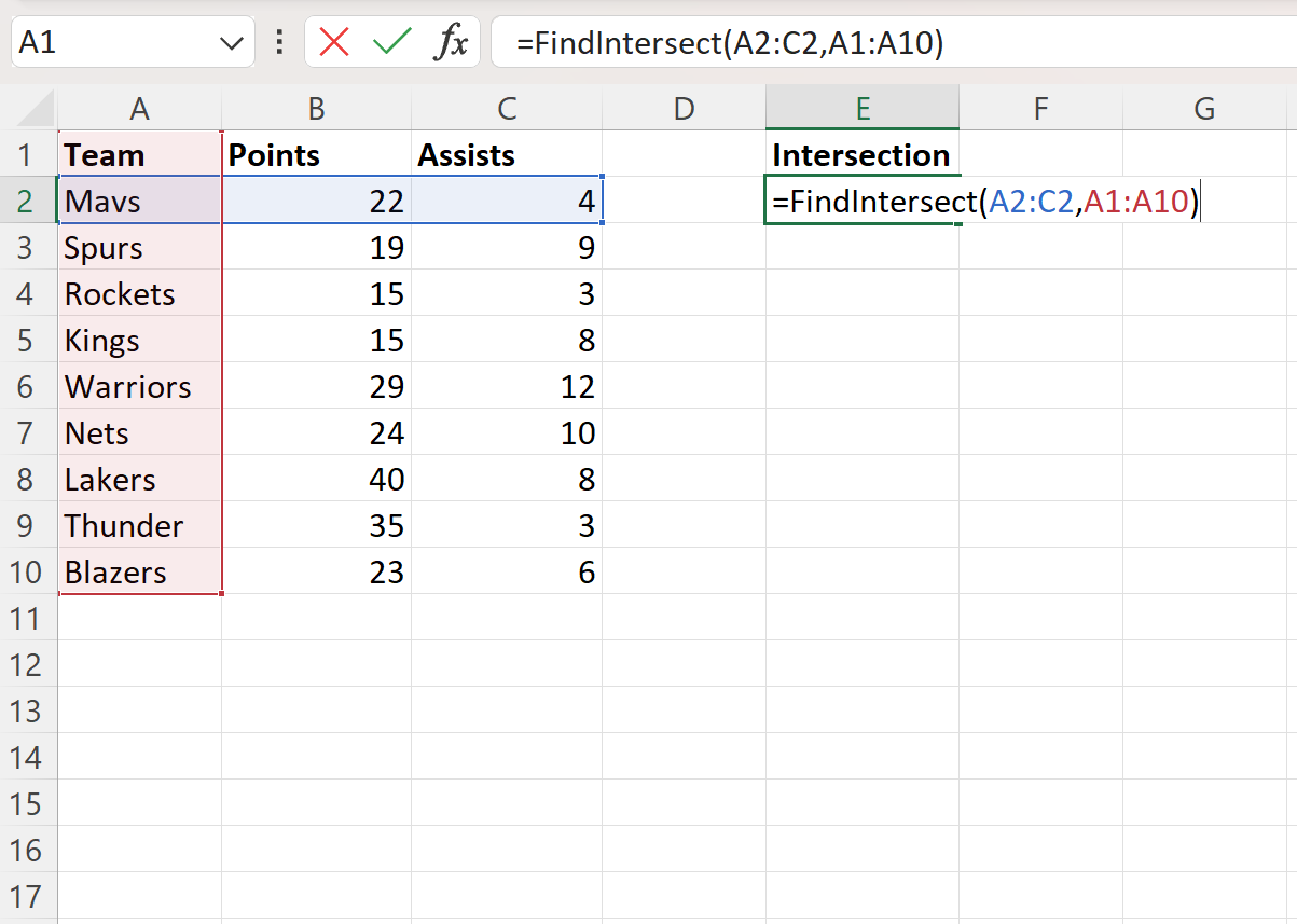 Use Intersect In Vba With Examples Psychological Statistics