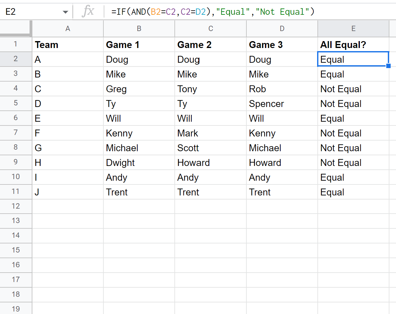 Learn How To Compare Three Columns In Google Sheets For Data Analysis ...