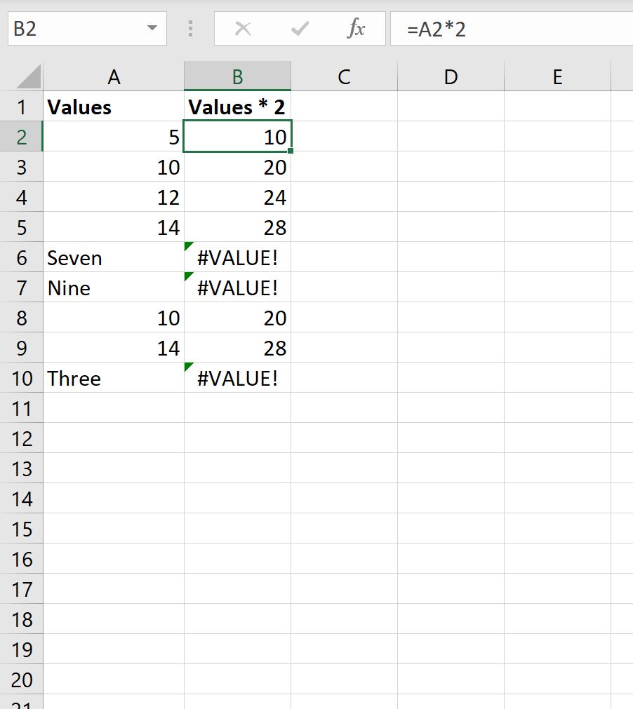 Understanding And Resolving The #VALUE! Error In Microsoft Excel ...