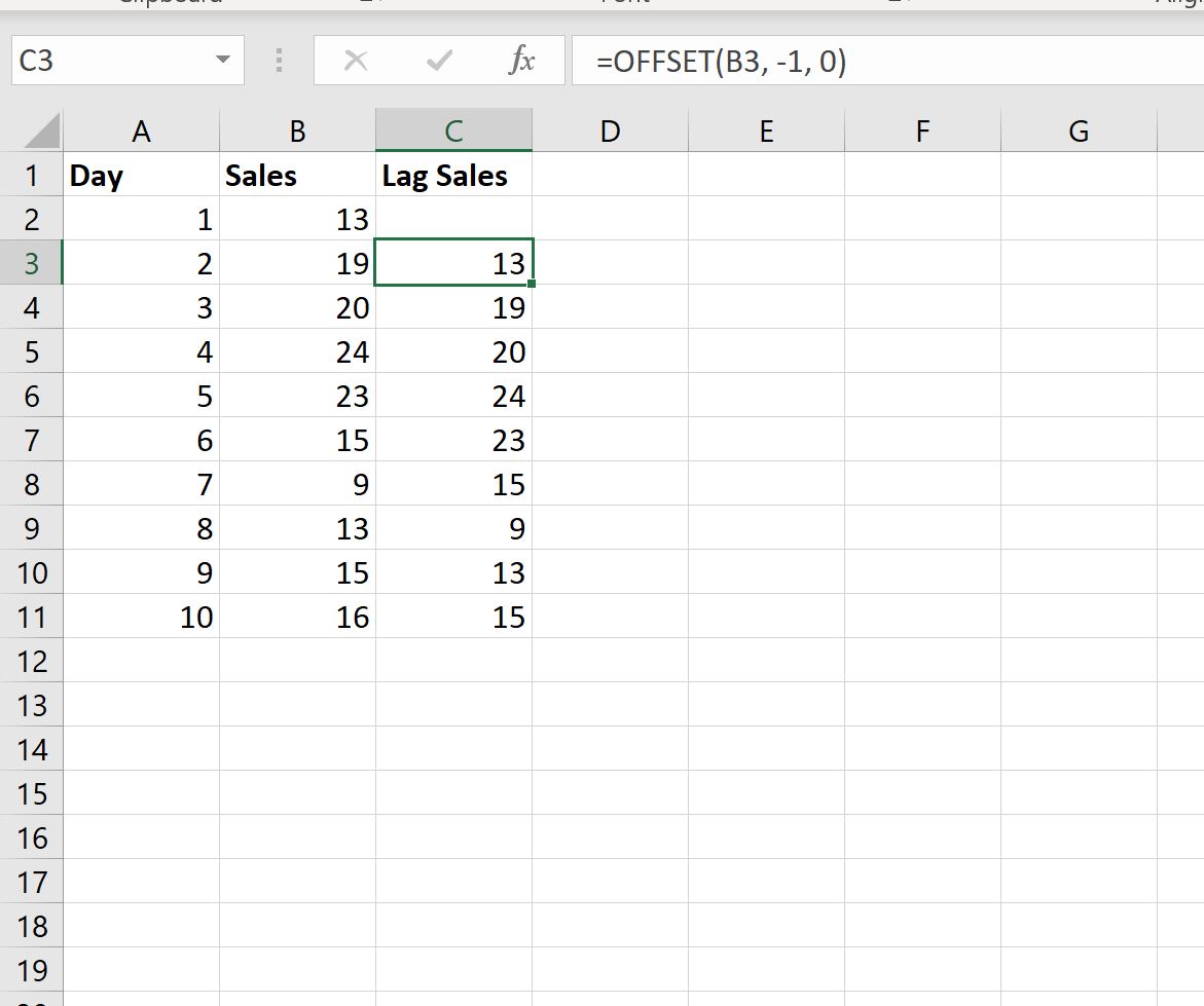 Learning To Calculate Lagged Values In Excel: A Step-by-Step Guide ...