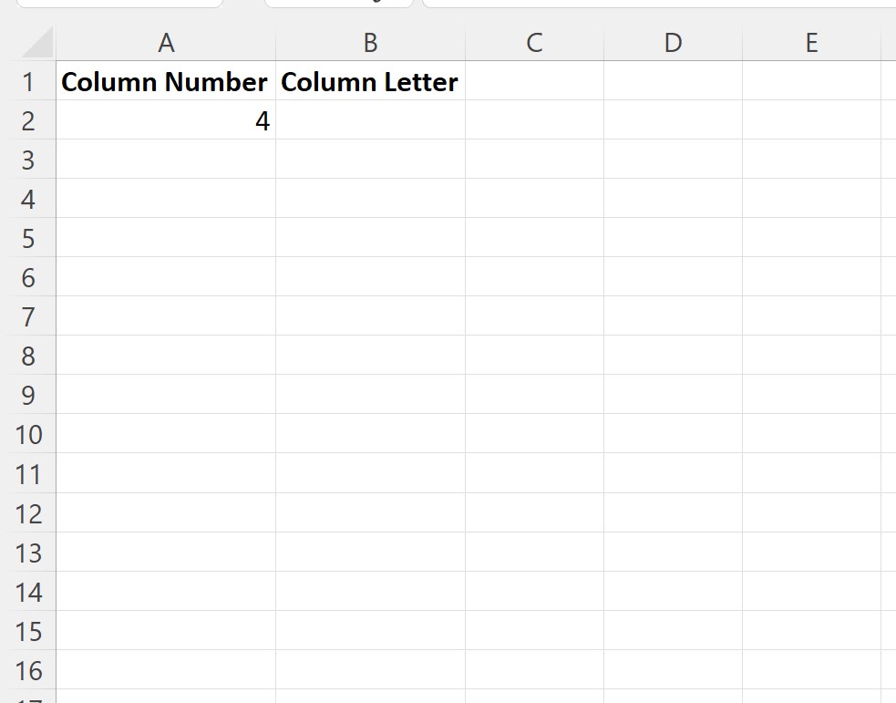 VBA Convert Column Number To Letter