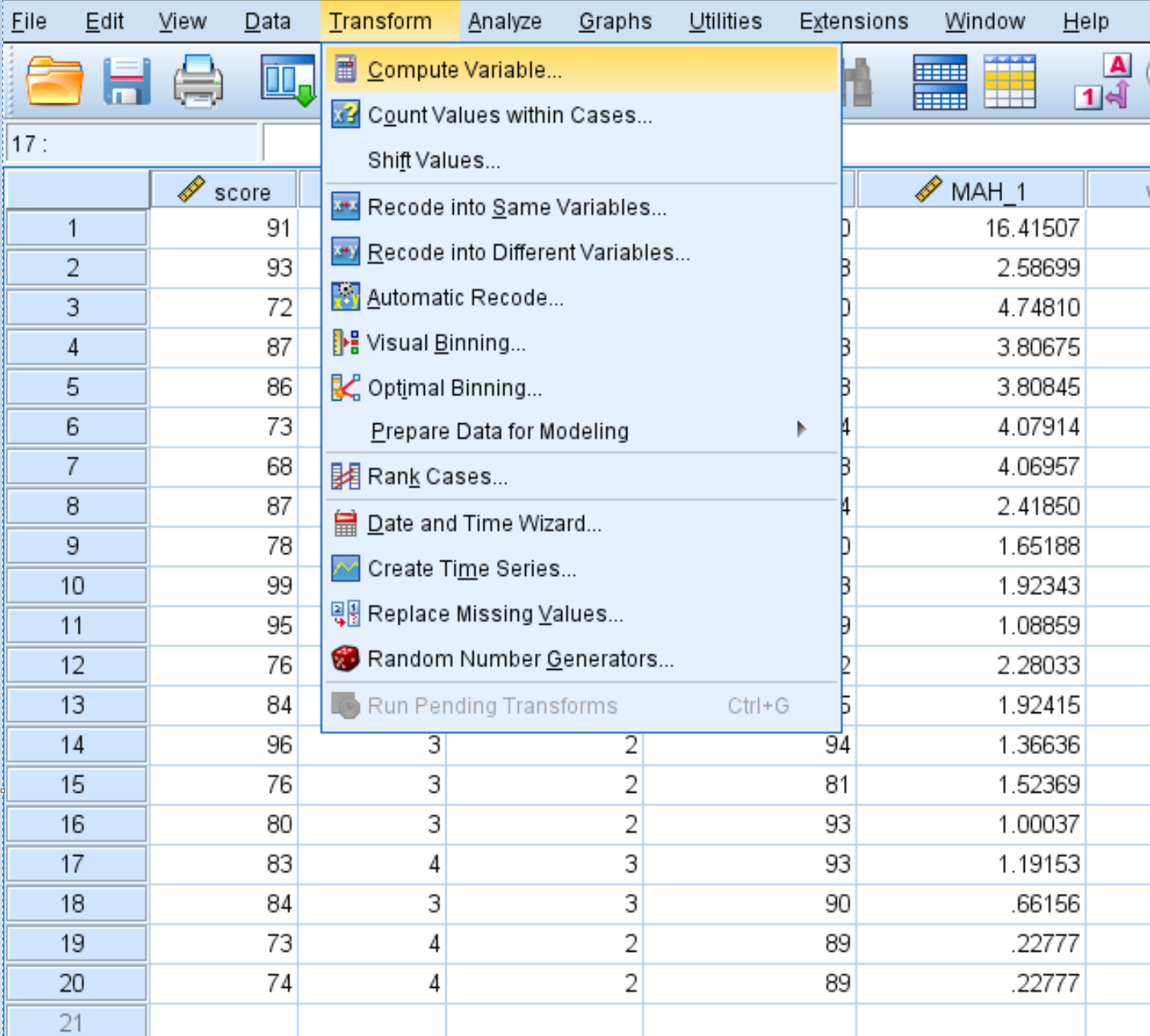 Learn How To Calculate Mahalanobis Distance Using SPSS - PSYCHOLOGICAL ...