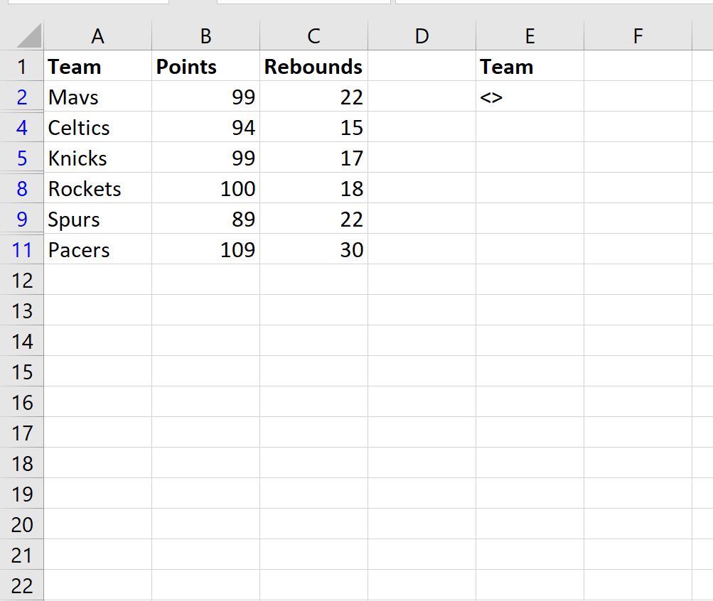 Excel Advanced Filter Display Rows With Non Blank Values Psychological Statistics