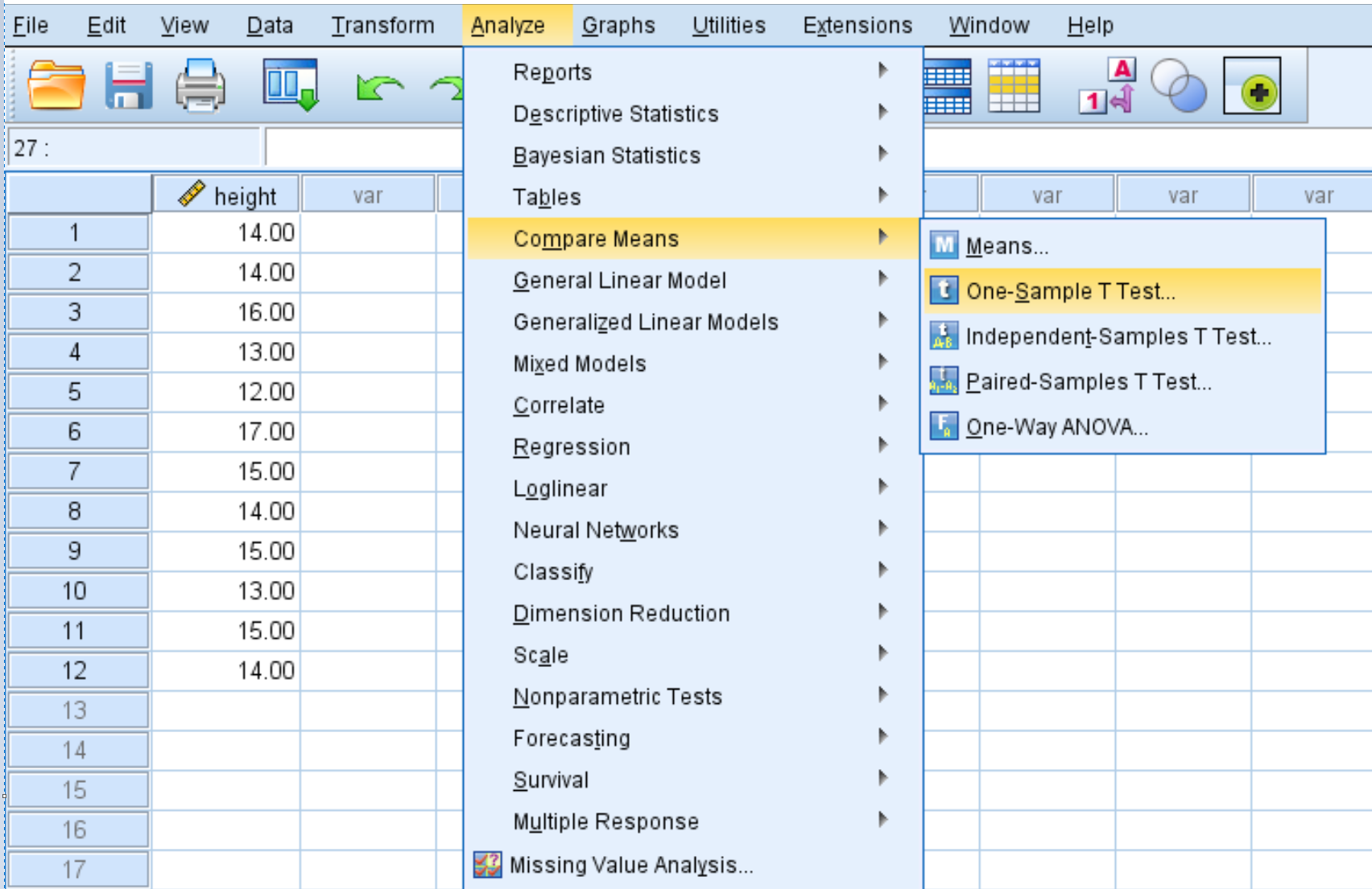 Learning To Conduct A One Sample T-Test In SPSS: A Step-by-Step Guide ...