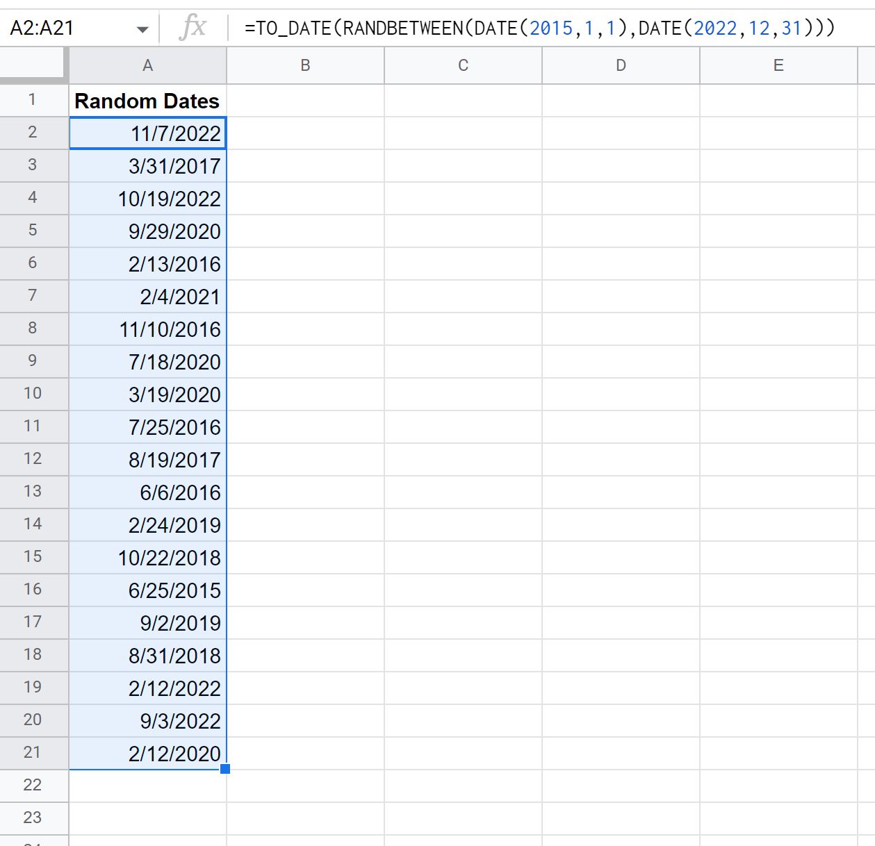 Learn How To Generate Random Dates In Google Sheets: A Step-by-Step ...