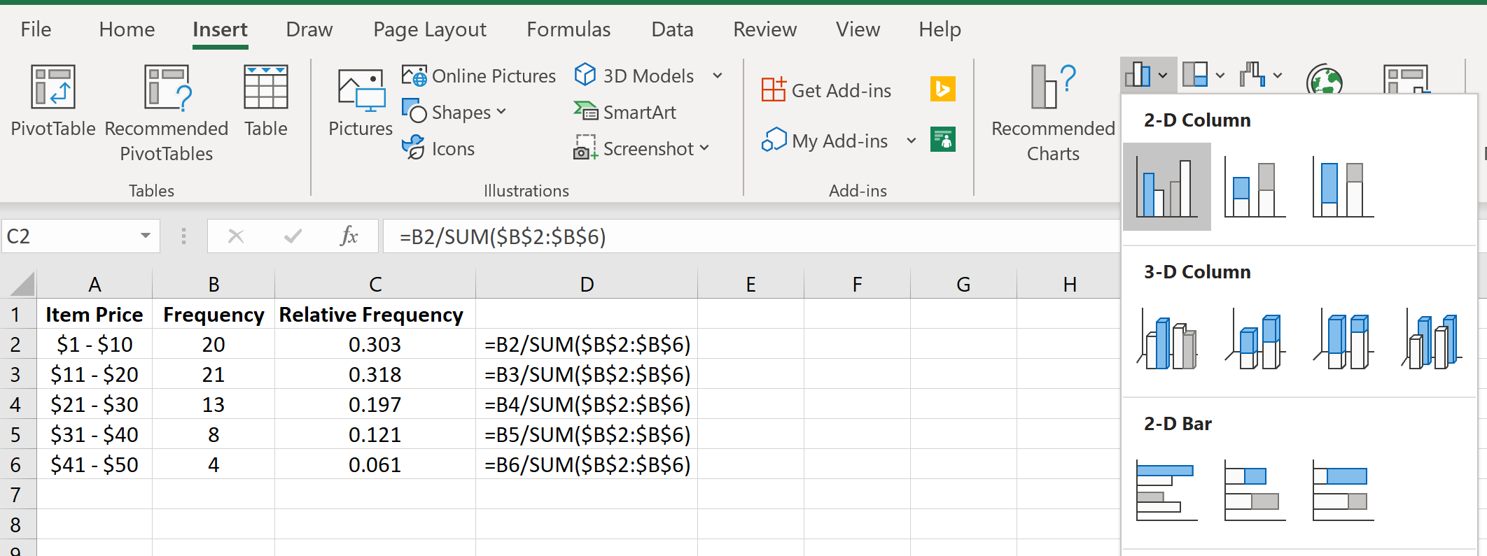 Calculating Relative Frequency With Microsoft Excel: A Step-by-Step ...