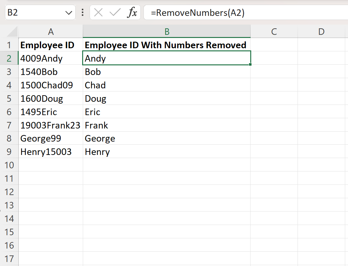 Learning VBA: A Step-by-Step Guide To Removing Numbers From Strings In Excel - PSYCHOLOGICAL ...