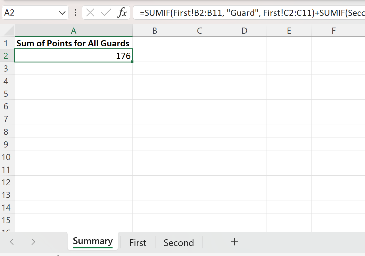 How To Sum Data Across Multiple Sheets With SUMIF In Excel ...