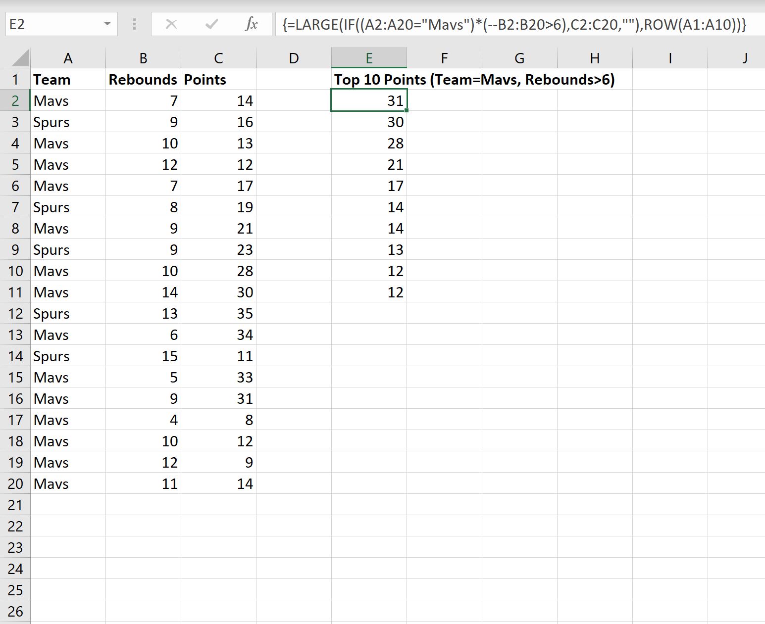 best-way-to-excel-find-top-10-values-based-on-criteria