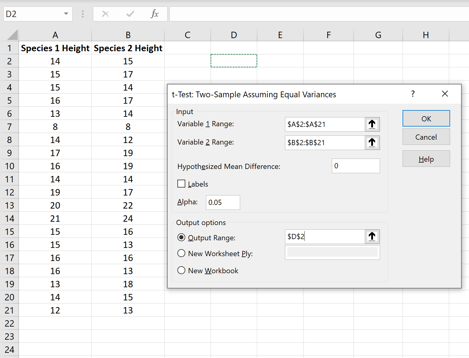 Learn How To Interpret Two-Sample T-Tests In Excel: A Step-by-Step ...