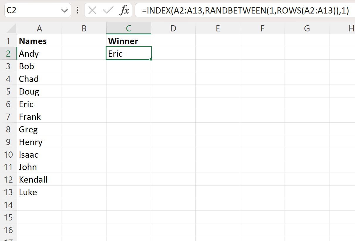 Learn How To Perform Random Selection From An Excel List For Fair And ...