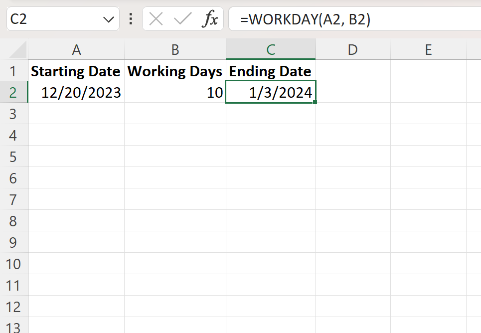 Learn How To Calculate Future Dates Excluding Weekends And Holidays In ...