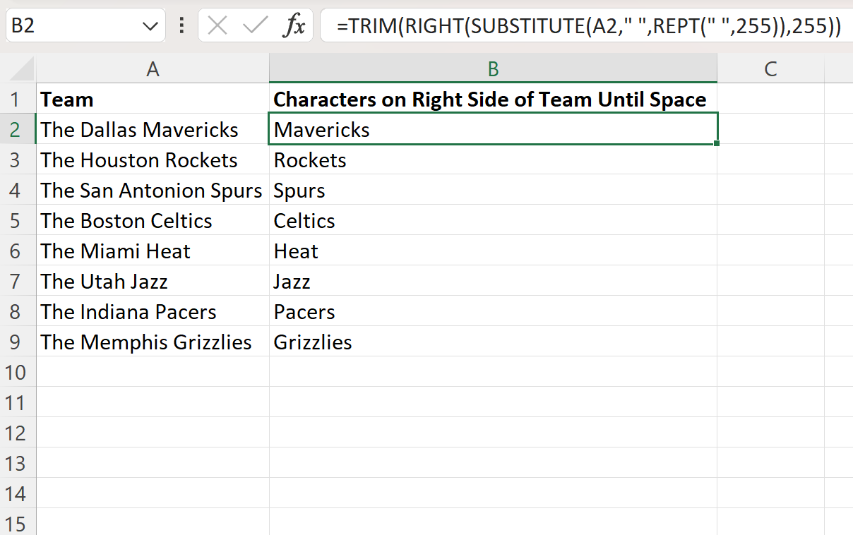 BEST Way To Excel Extract Characters From Right Until Space