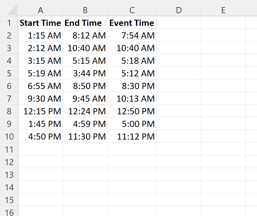 Learn To Check If A Time Falls Between Two Times In Excel ...