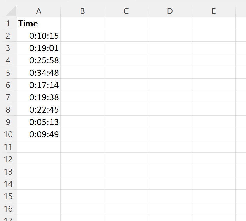 Learn To Display Time As Minutes And Seconds In Excel - PSYCHOLOGICAL ...