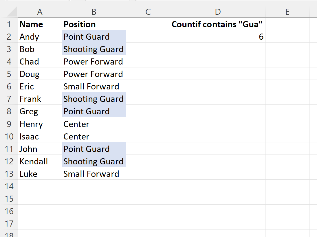 Learning Partial Text Matching With COUNTIF In Excel: A Step-by-Step ...