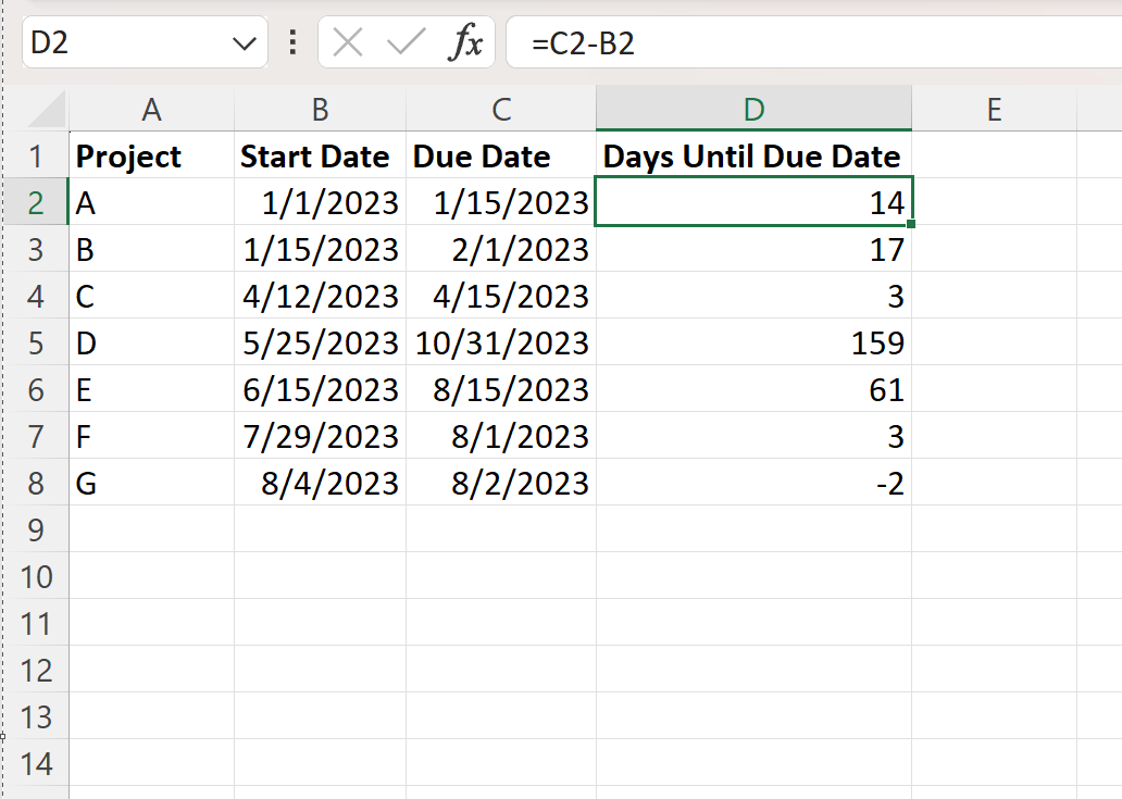Calculating Due Dates With Excel Formulas: A Step-by-Step Guide ...