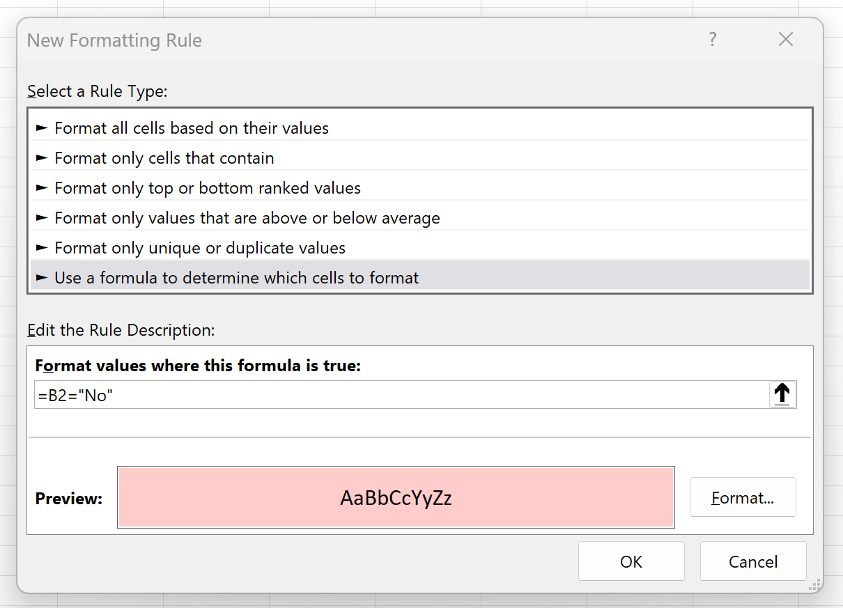 Conditional Formatting For Boolean (Yes/No) Data In Excel: A Step-by ...