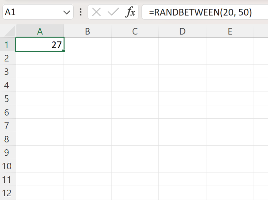 Excel Use Randbetween Function With Decimals Psychological Statistics