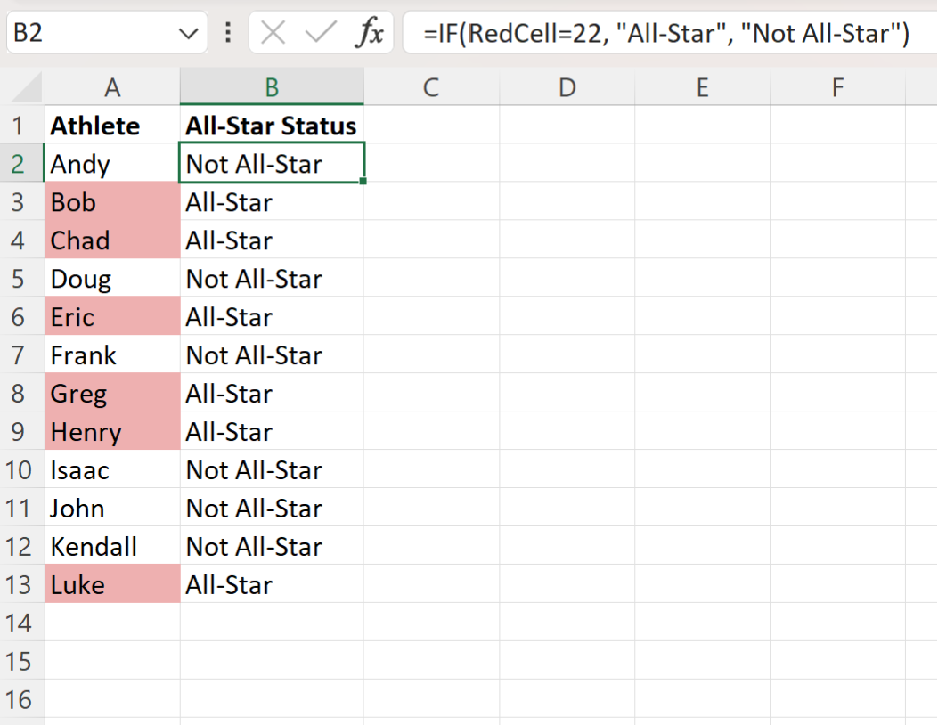 Learning To Use Excel IF Statements Based On Cell Color - PSYCHOLOGICAL ...