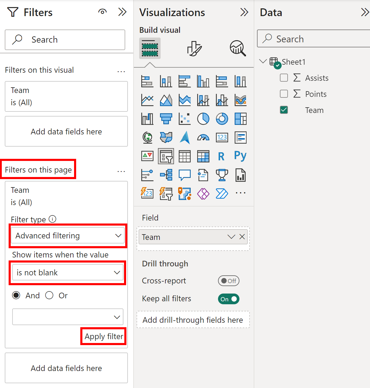 Learning Power BI: Filtering Slicers To Remove Blank Options ...