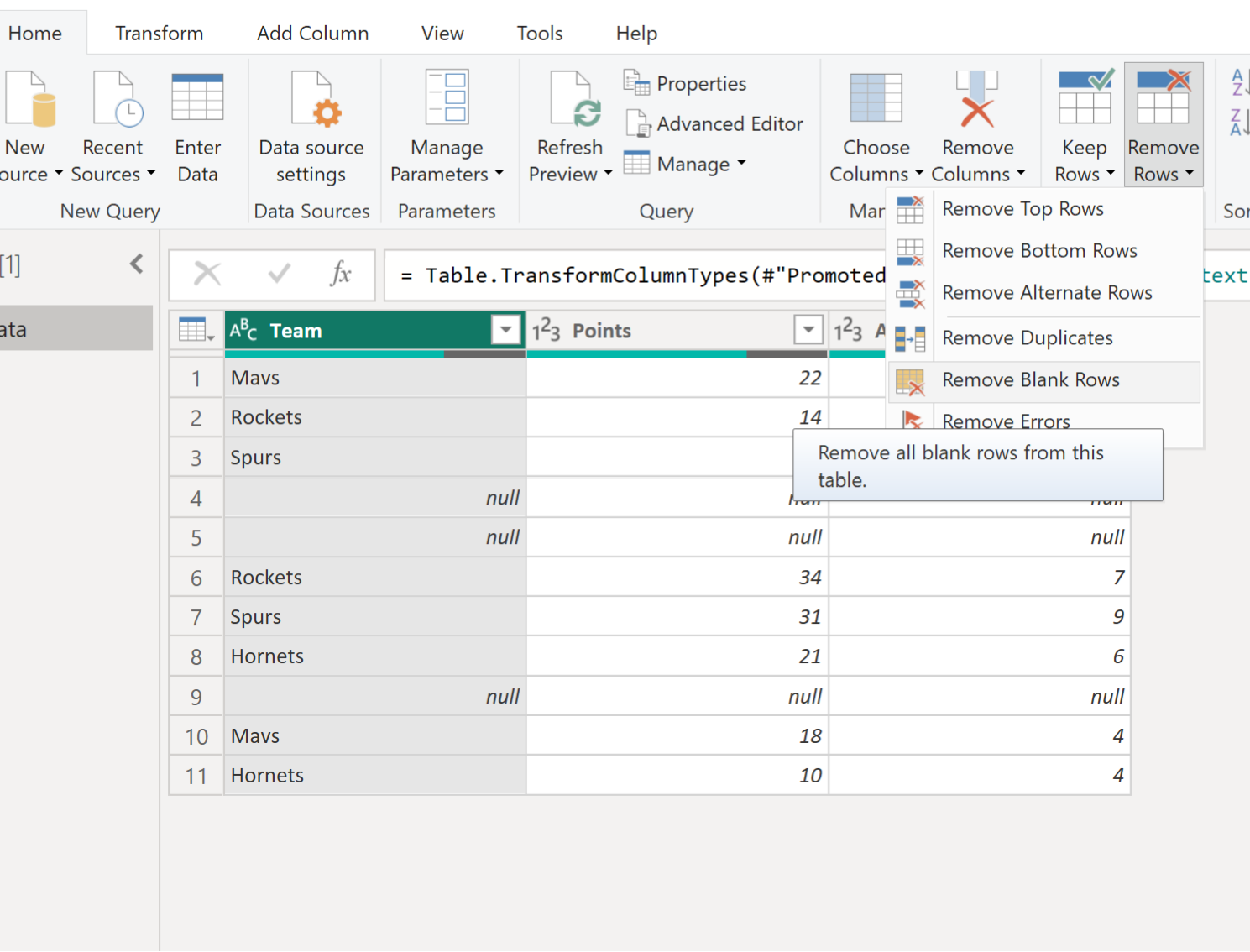 Learning To Remove Blank Rows In Power BI: A Step-by-Step Guide ...