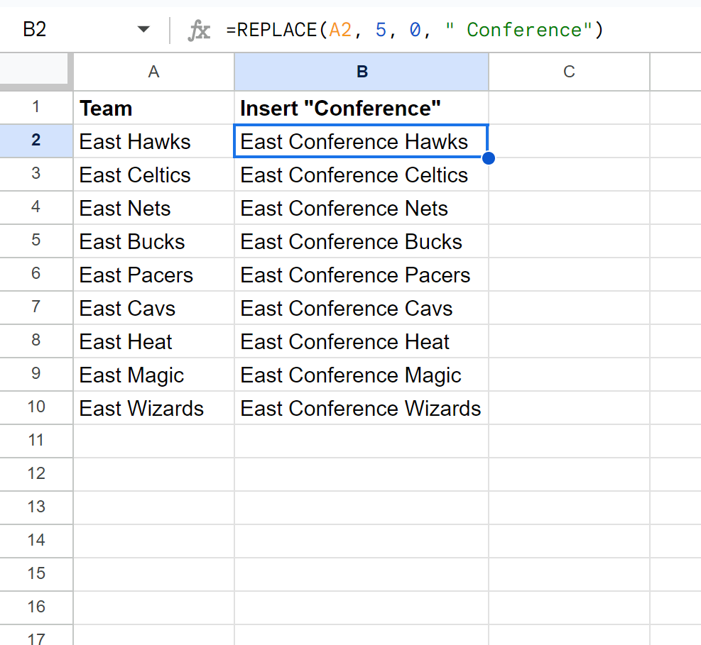 Learning To Insert Characters Into Strings: A Google Sheets REPLACE Function Tutorial ...