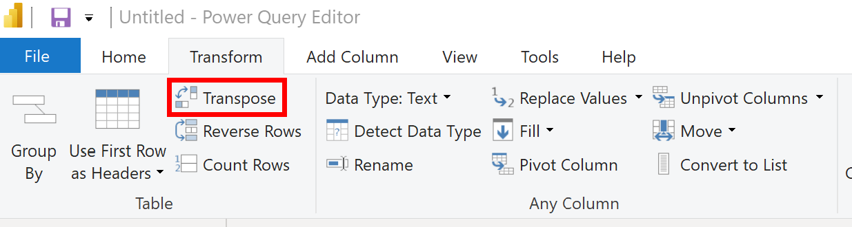 Learn How To Transpose Tables In Power BI: A Comprehensive Tutorial ...